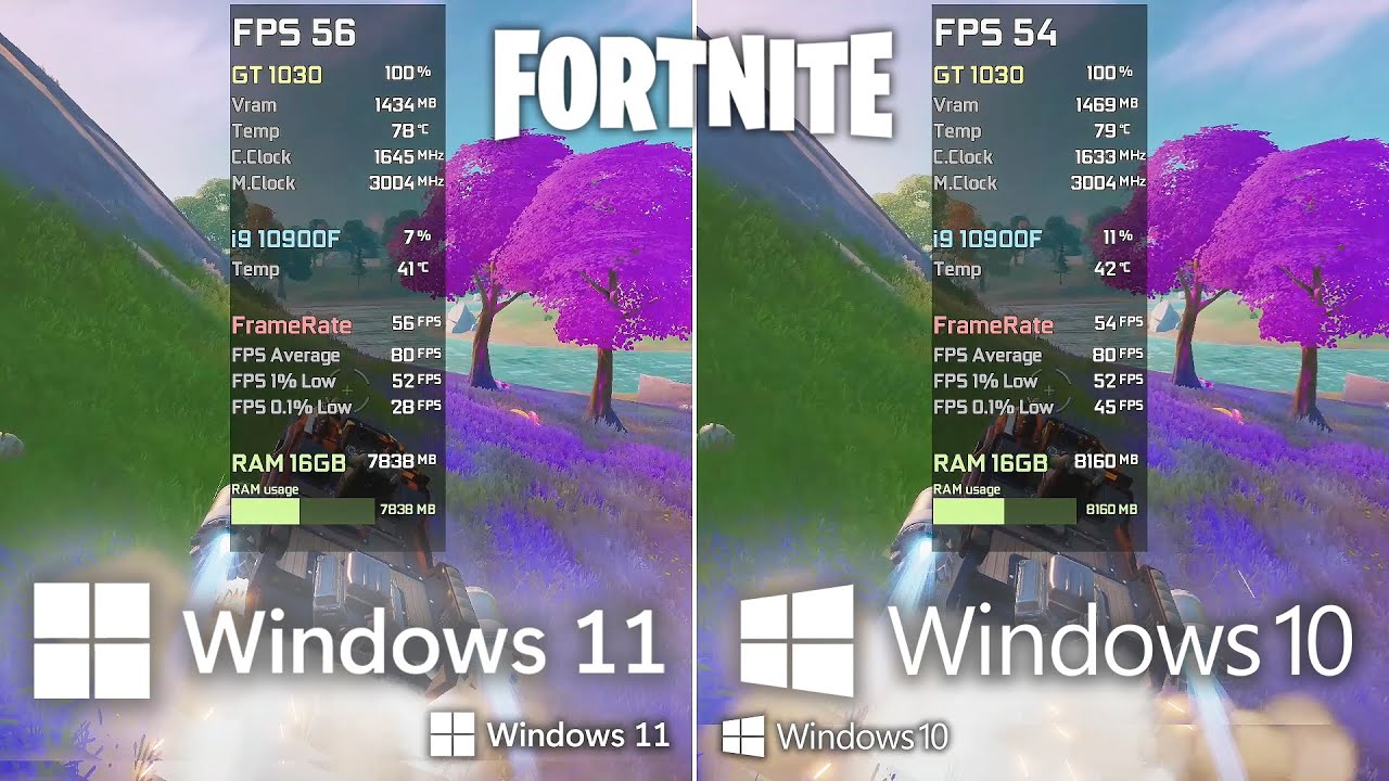 Windows 11 vs Windows 10 in FORTNITE - YouTube