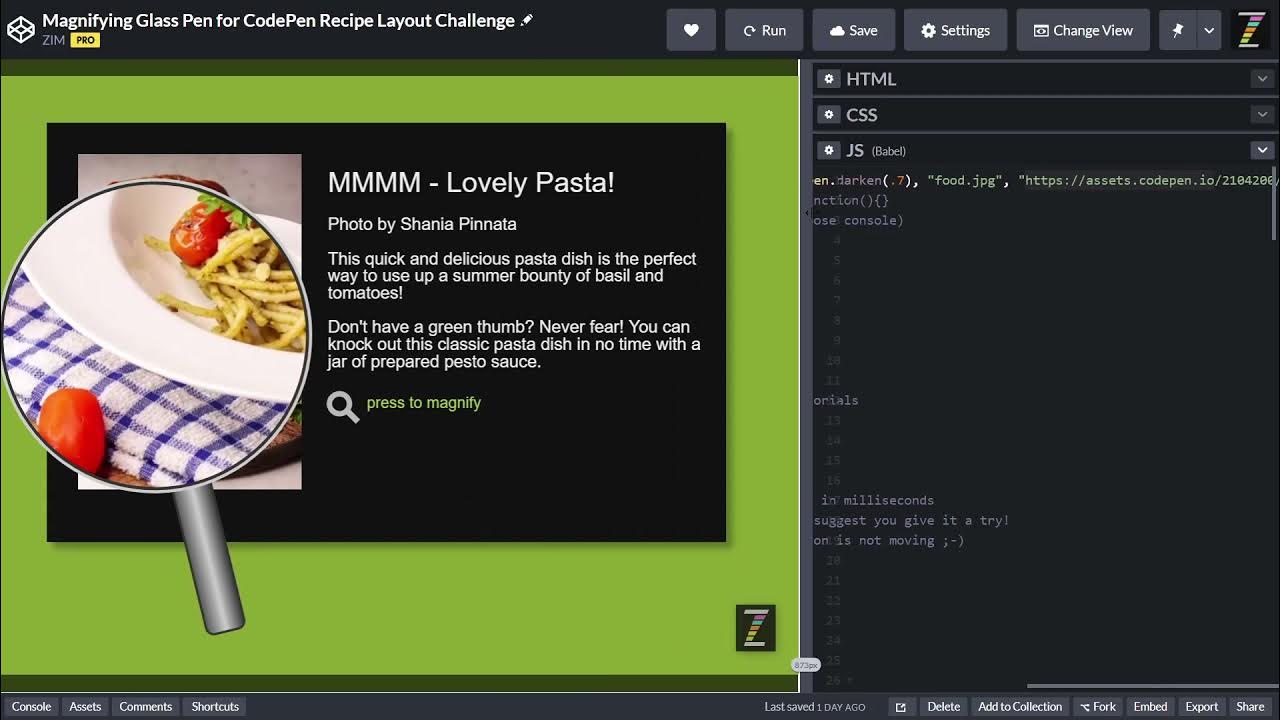 ZIM Explore! 54. Magnifying Glass - #HTML #Canvas #JavaScript, #CreateJS, #ZIMjs - YouTube