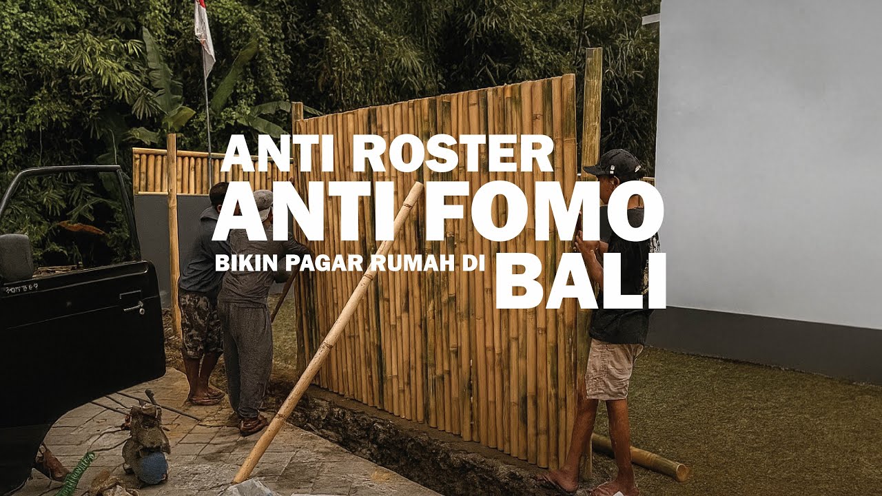 Pagar Bambu 🎋 Rumah Impian Estetik Di Bali 🏡 anti roster| IRT DAILY ...