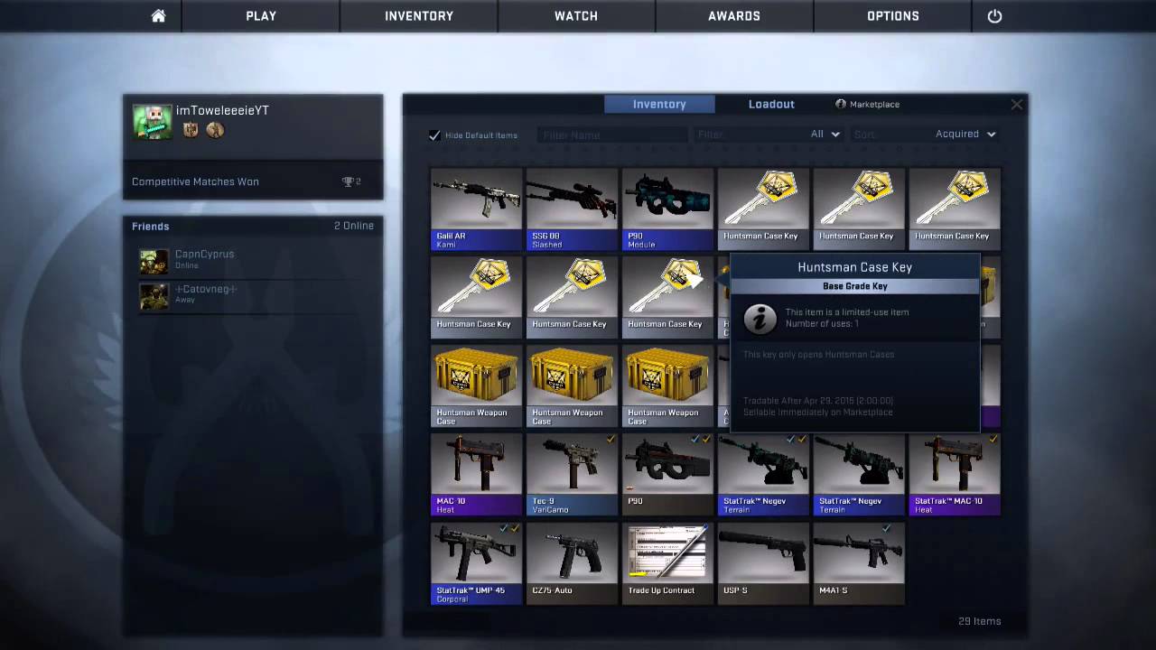 CS:GO - Case Unboxing #2 - Huntsman Cases FTW! - YouTube