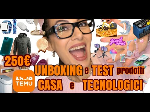 250€ TEMU UNBOXING! ｜ TEST di PRODOTTI per la CASA e TECNOLOGICI ｜ Vale la Pena?