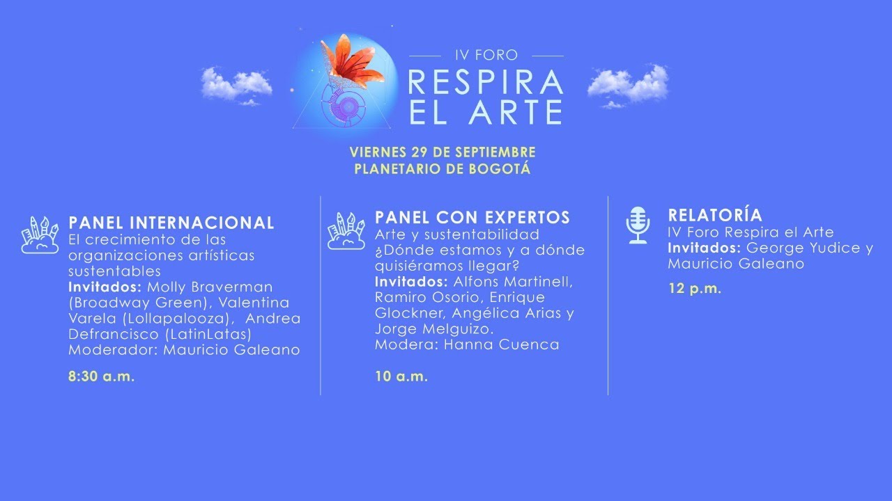 Segundo día IV Foro Respira el Arte - Panel Internacional, Panel con ...
