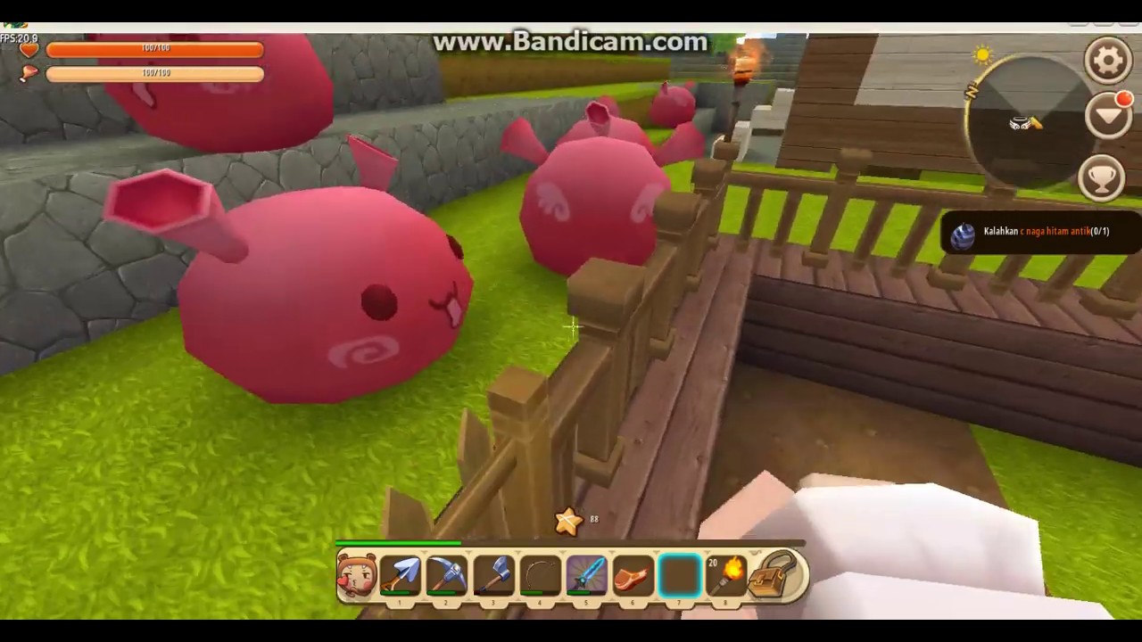 Mini World Block Art Advanture Indonesia | Tame Hewan dan BUAT PORTAL ...
