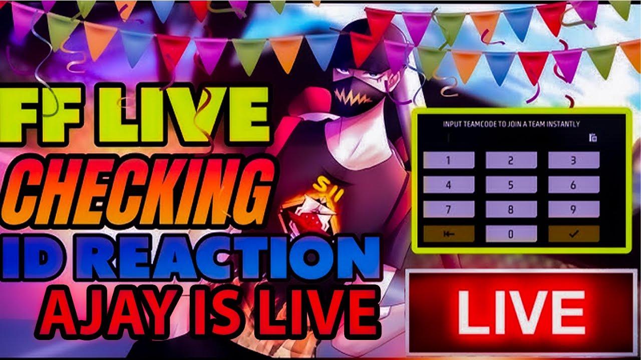 Day-1 FF LIVE 😎 CHECKING AND REACTION SUBSCRIBER UID IN LIVE ️FREE FIRE ...