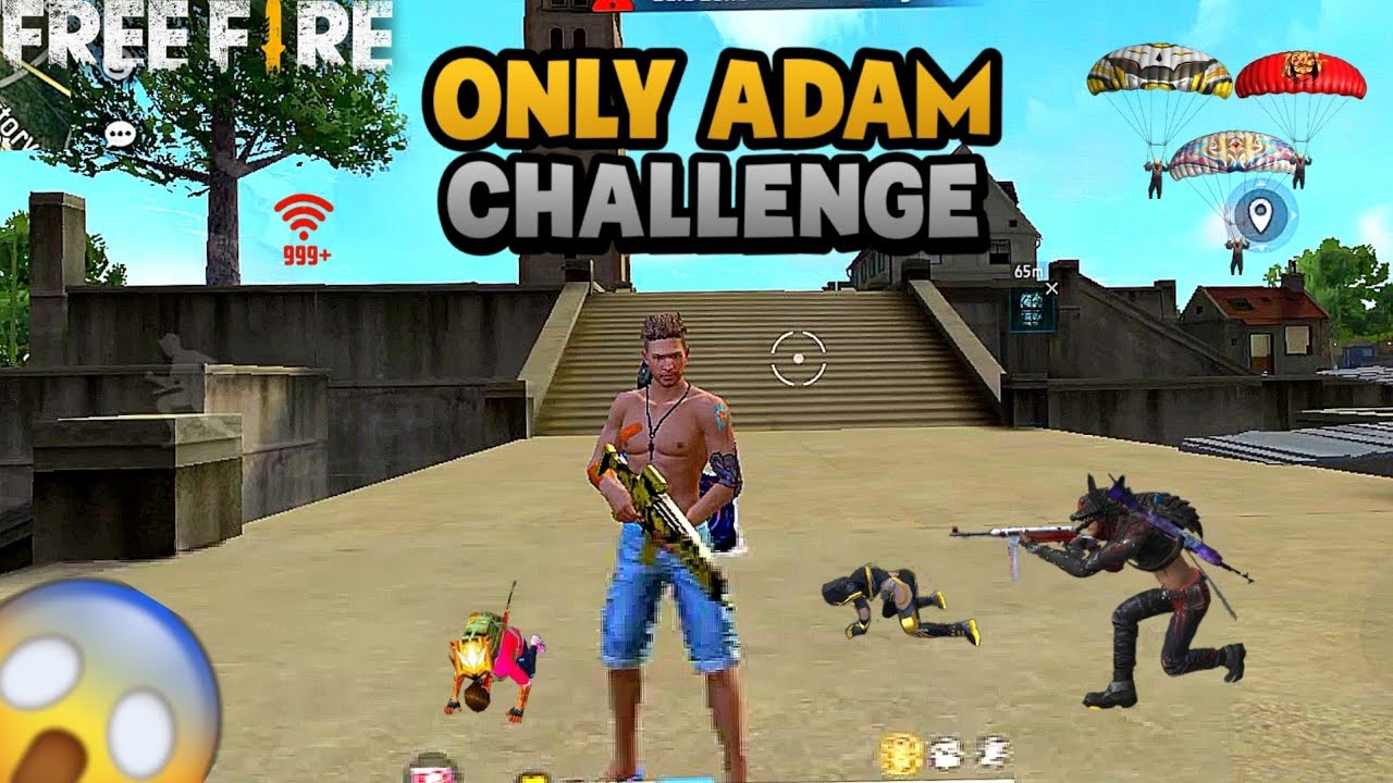 Only Adam Challenge || 🥶 Insane Mp40 Adam Carecter Challenge Garena ...