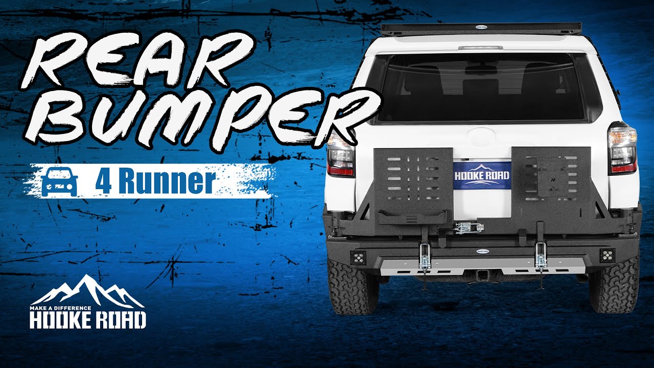 Rear Bumper w/ Dual Swing Arms & Tire Carrier & 5.3-Gallon Jerry for ...
