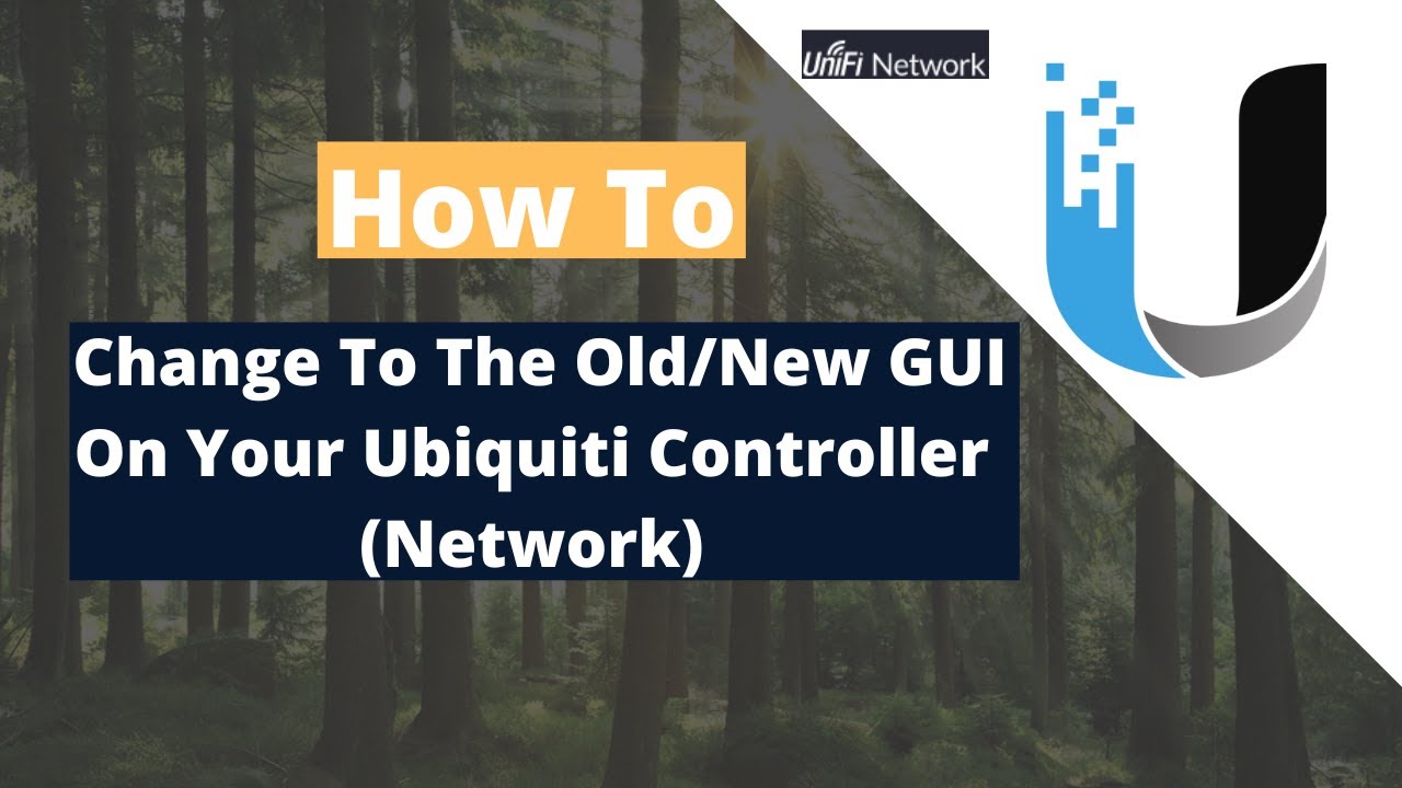 Ubiquiti (UniFi Network) how to change your Gui interface to the OLD ...