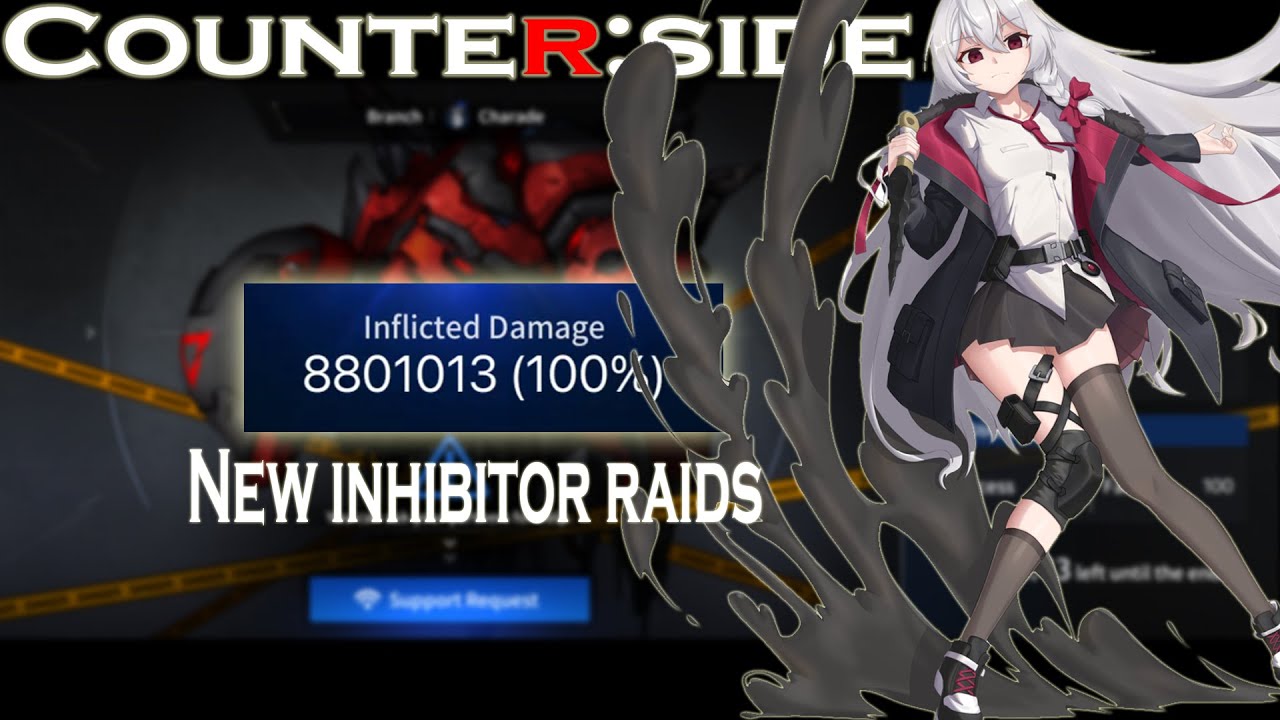 New Inhibitor raid 130 100% Damage | Counter:side - YouTube