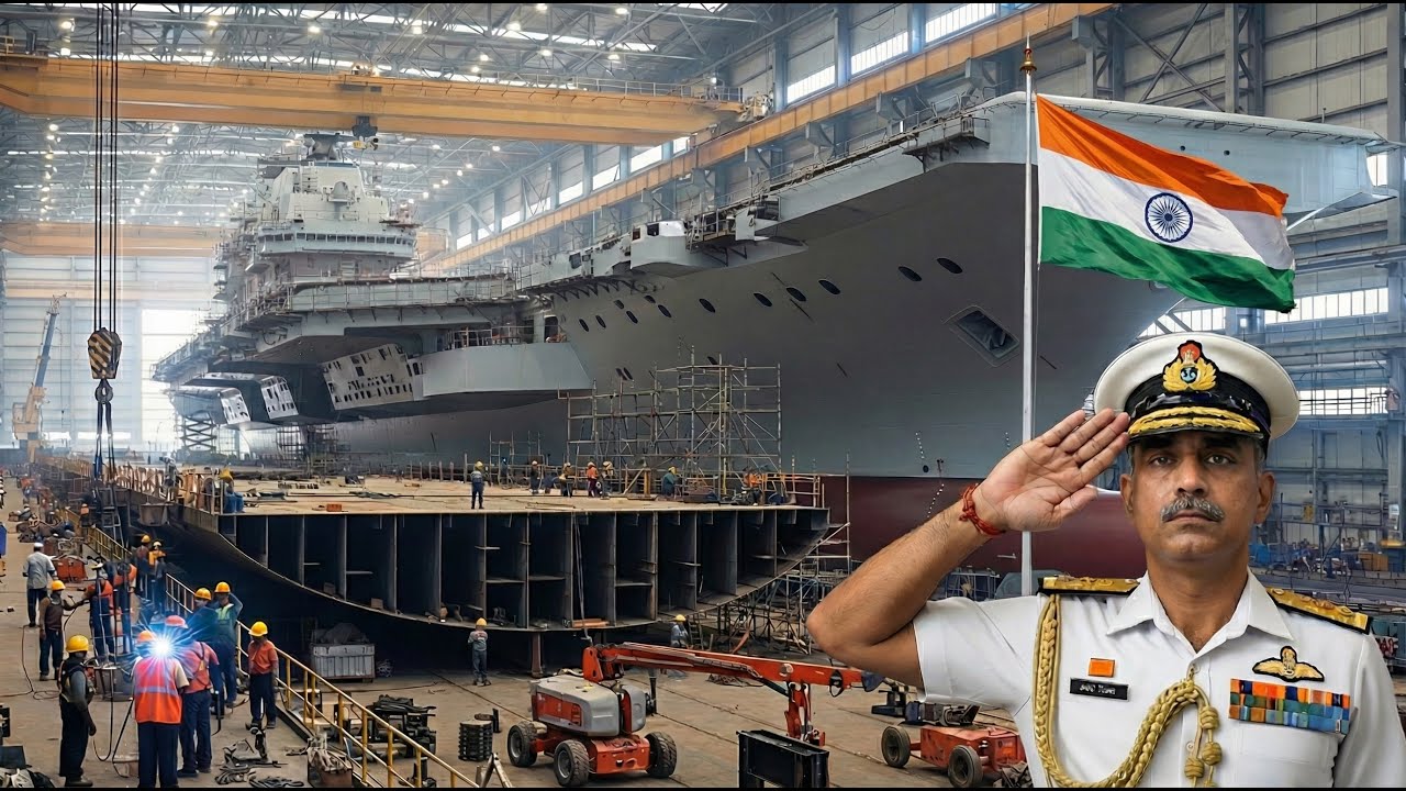 Inside Indian Mega Shipyard: How INS Vikrant Aircraft Carrier Is Made ...