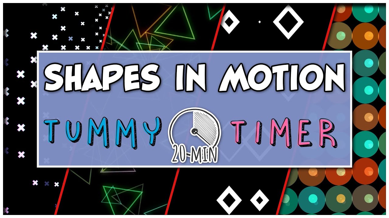 High Contrast Shapes Come to Life | 20-Minute Tummy Timer for Infant ...