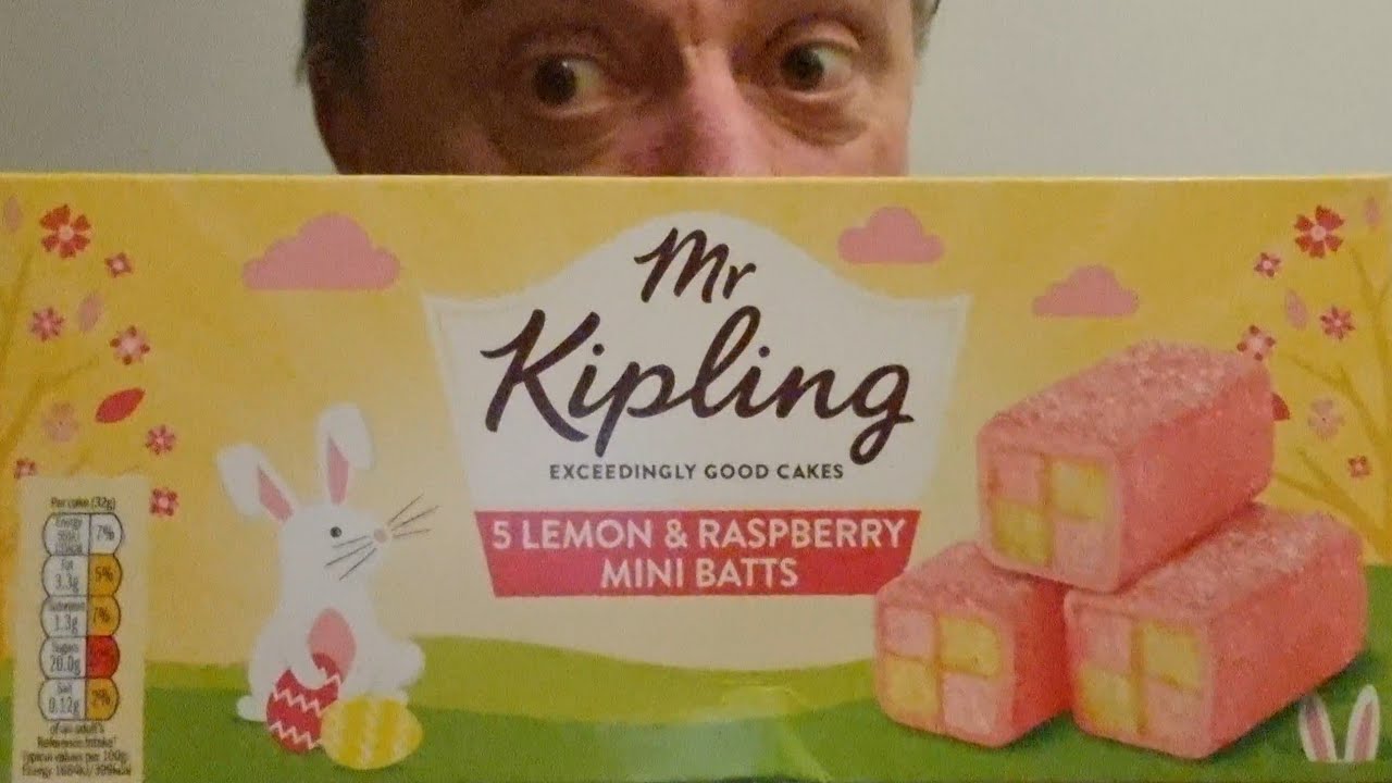 Mr Kipling Lemon & Raspberry Mini Batts Rated. 4K - YouTube