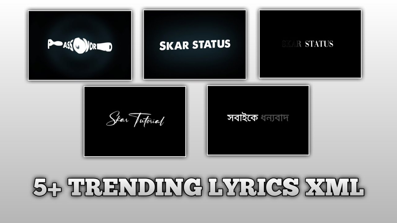 Top Trending Lyrics Xml Alight Motion | Free Lyrics Preset - YouTube