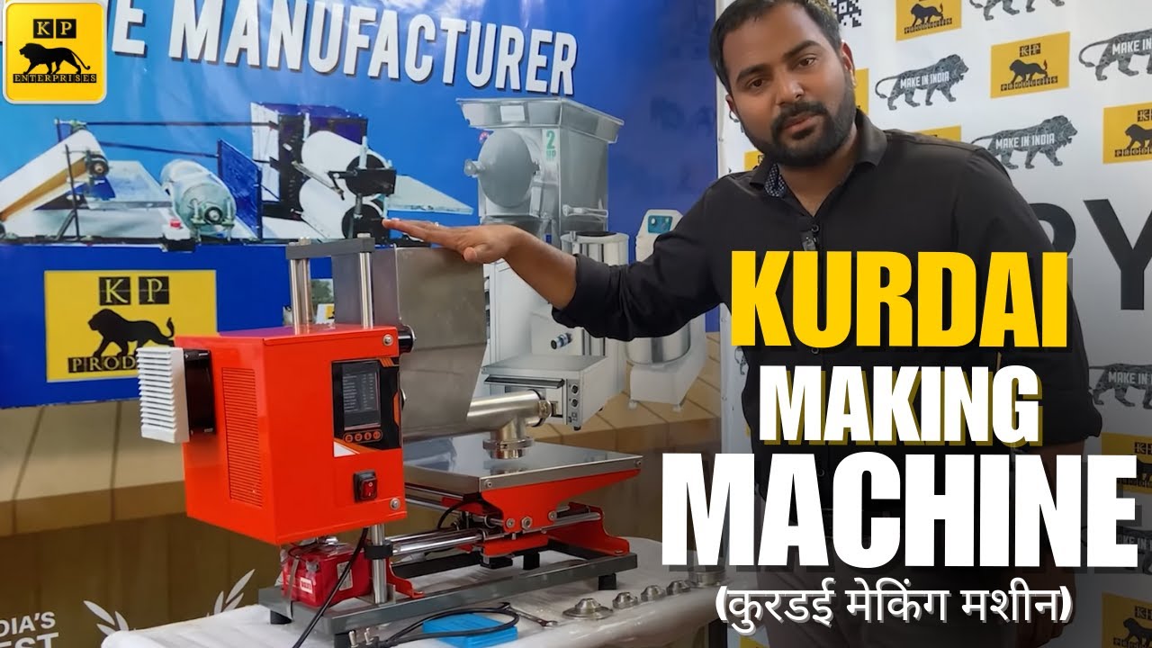 Best Automatic Kurdai Making Machine | Full Step by Step Guide ...