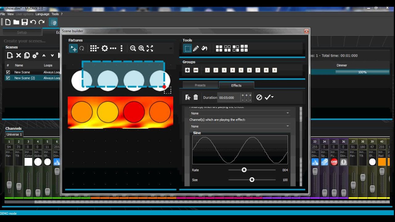 Creating multiple effects in builder. - YouTube