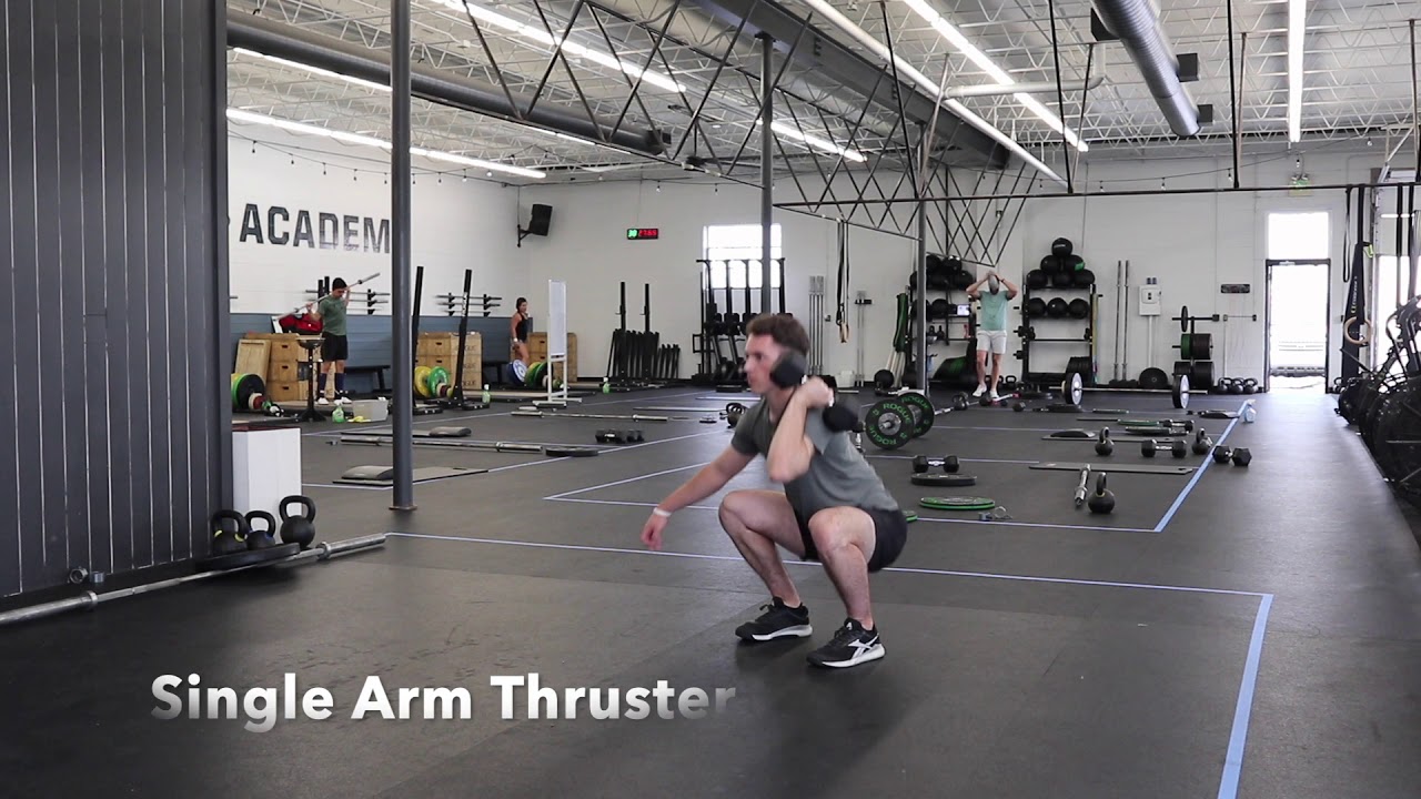 Single Arm Thruster - YouTube