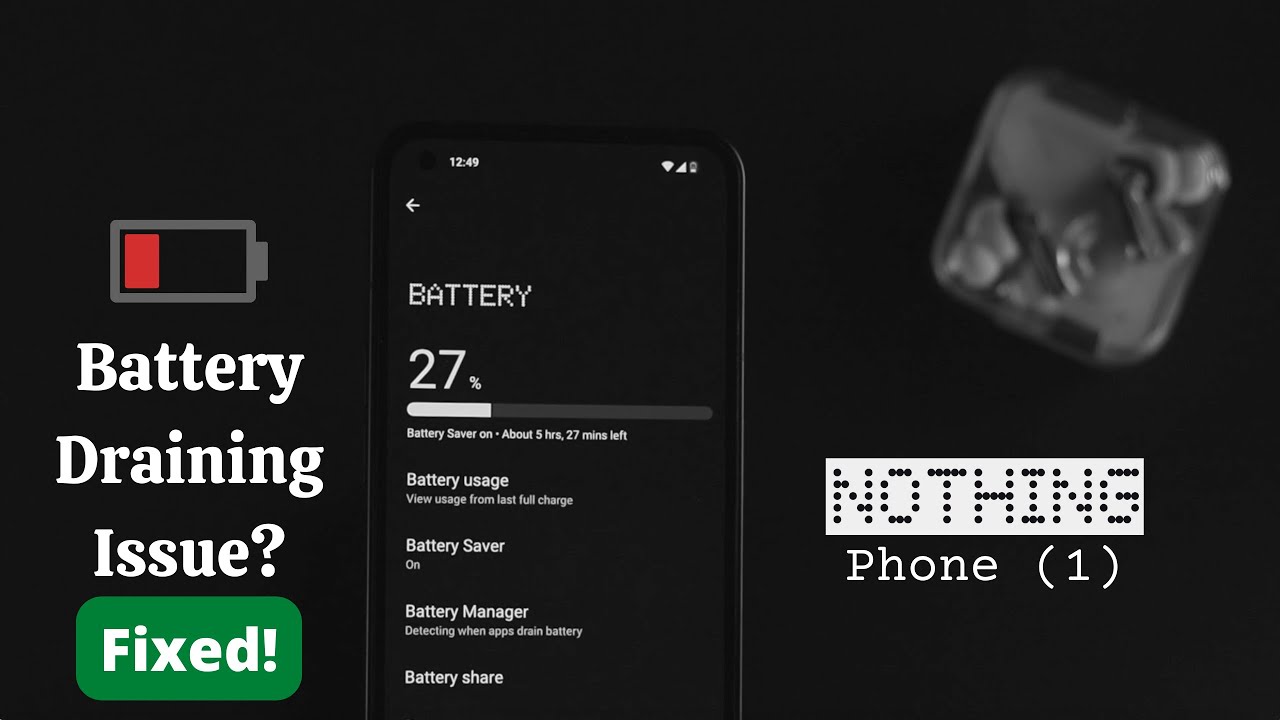 How to Fix Nothing Phone (1) BATTERY Drops Quickly! - YouTube