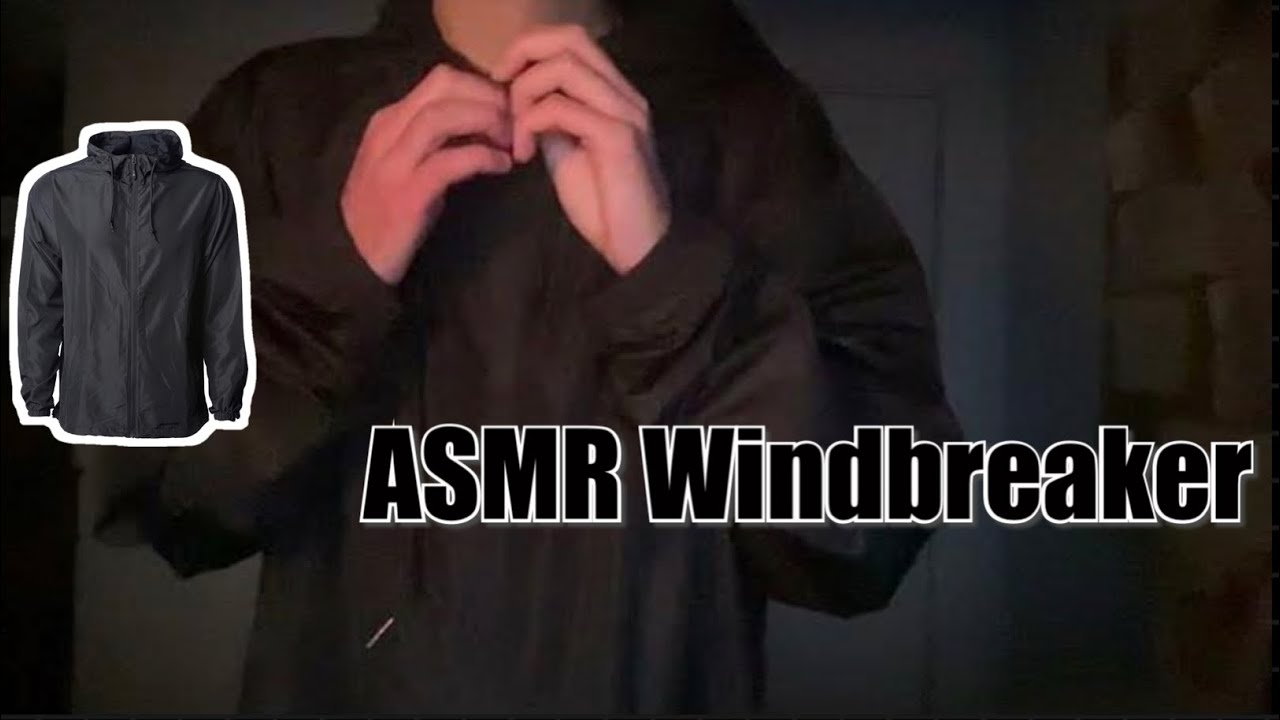 ASMR Windbreaker Winter Jacket Fabric Sounds - Rubbing, Scratching ...