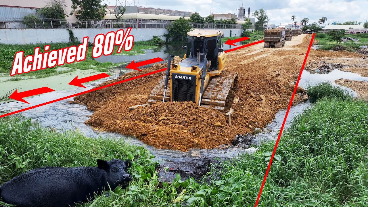 Continue the project, by Achieved 80% of road construction Use of ...
