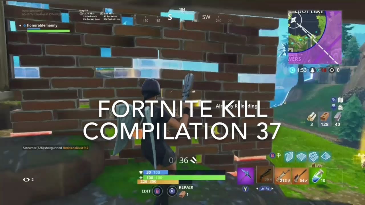 Fortnite Kill Compilation 37 - YouTube