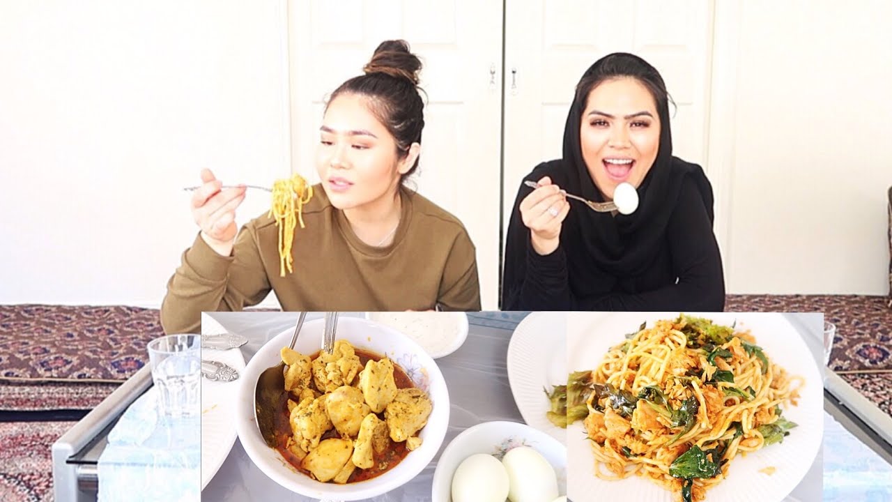 PAKISTANI AND AFGHANI FOOD - BIRYANI AND MACARONI (MUKBANG) - YouTube