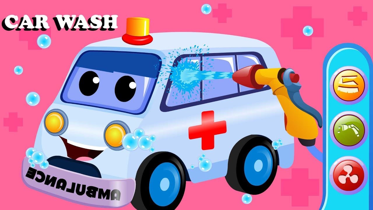 Ambulance Car Wash | Cartoon Videos For Babies by Kids Channel - YouTube