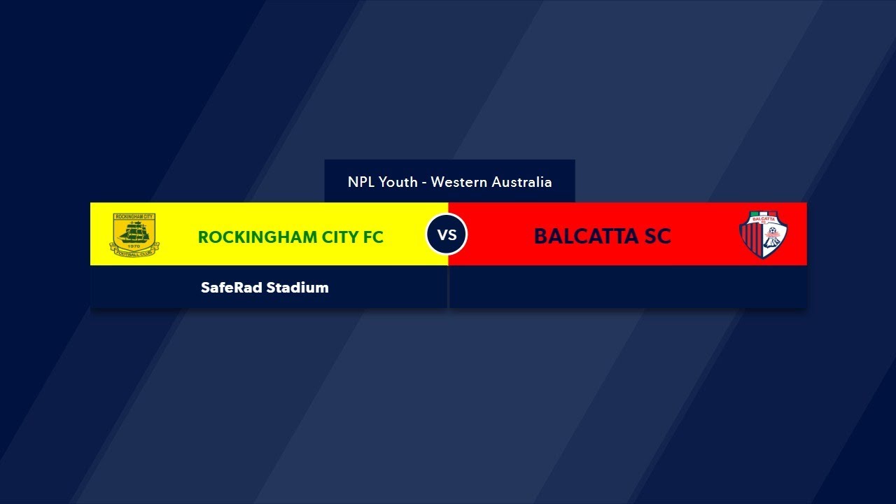 Football West NPL WA U20's Round 5, Rockingham City Football Club vs ...