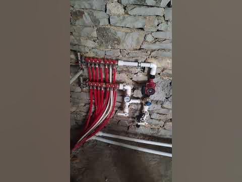 Самый простой и дешёвый коллектор теплого пола - YouTube