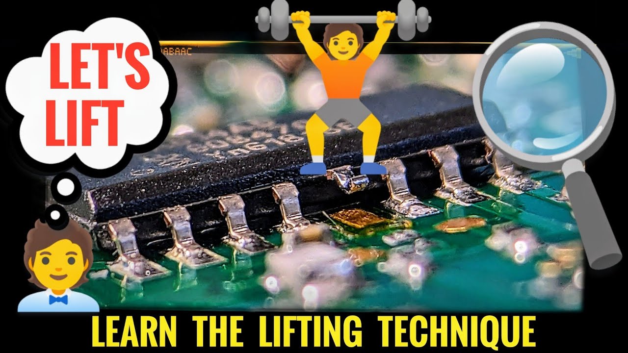 How To Lift SMD Pins Safely - IC Pin Lifting / Soldering - YouTube