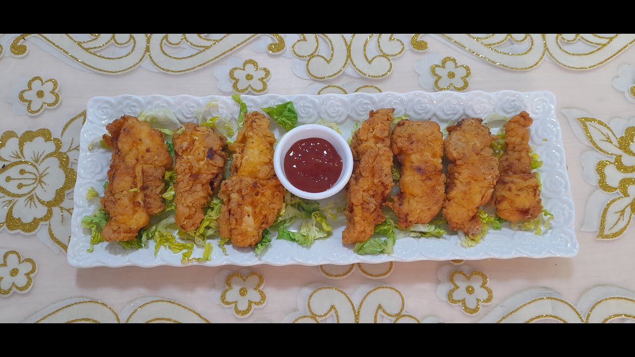 chicken mini fillets KFC way delicious & tender - YouTube