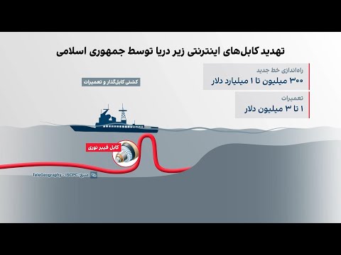 توقف تعمیر کابل‌های اینترنت در خلیج فارس به‌دلیل تهدیدهای سپاه پاسداران