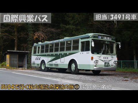 国際興業バス BU04で行く 秋の飯能終点探訪の旅参加記⑪（湯の沢⇒名郷編） - YouTube