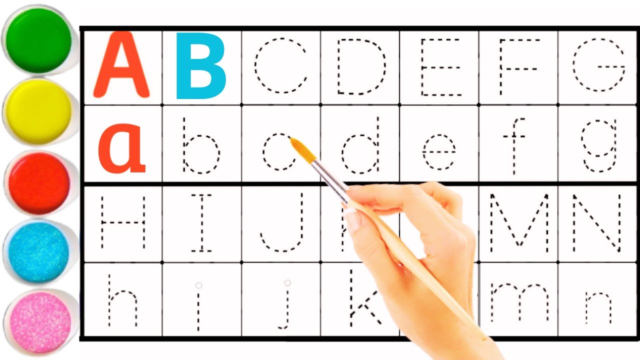 Learn abcd alphabet.numbers and shapes.a for Apple, b for ball.abcd ...