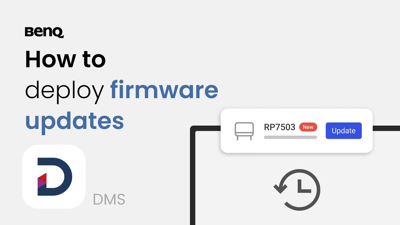 How to deploy firmware updates | BenQ - YouTube