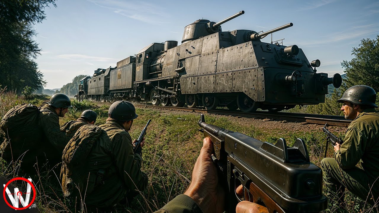 ATTACK ON THE GERMAN ARMORED TRAIN! / Call of Duty Realistic Graphics ...