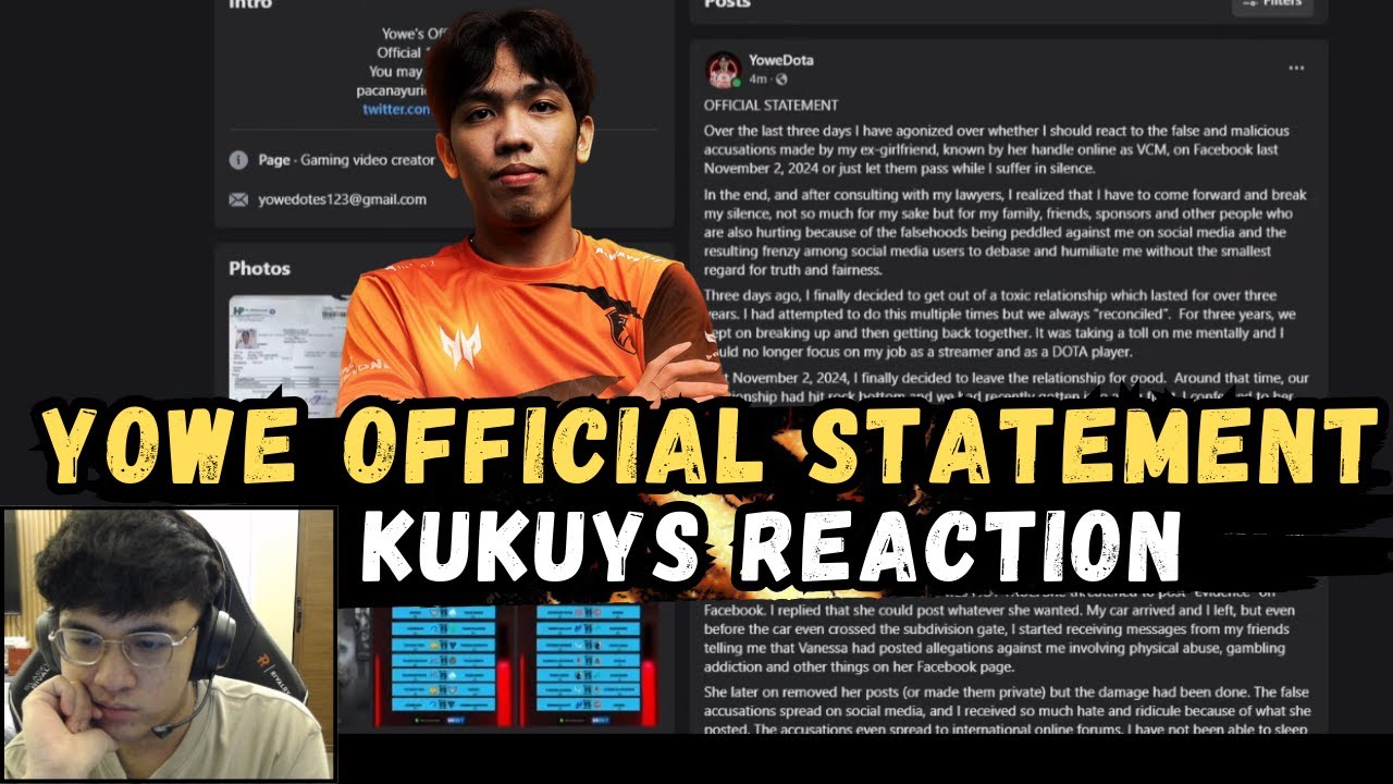 YOWE OFFICIAL STATEMENT SA ISSUE | KUKUYS REACTS | SHOCKING REVELATION ...