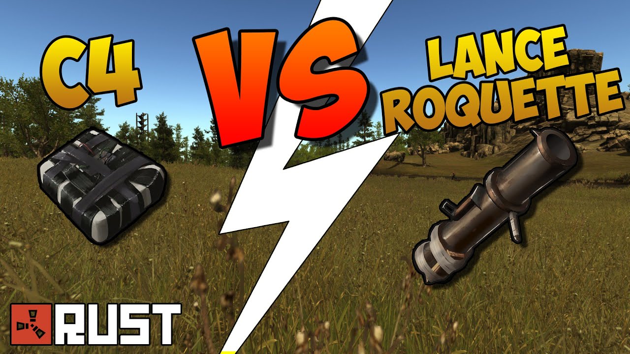 Rust FR - Astuce Tuto C4 VS Lance Roquette - YouTube