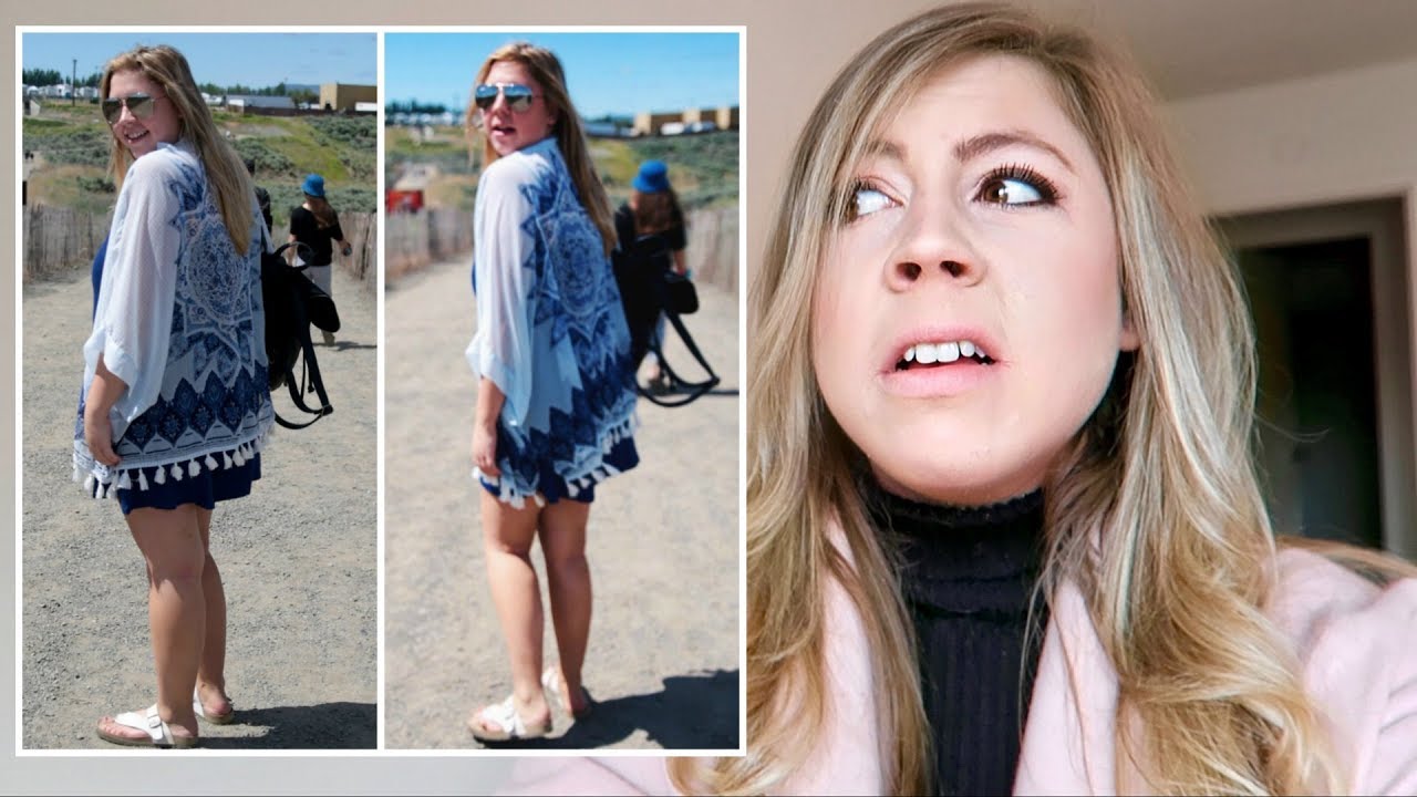 reacting to my facetuned pictures - YouTube