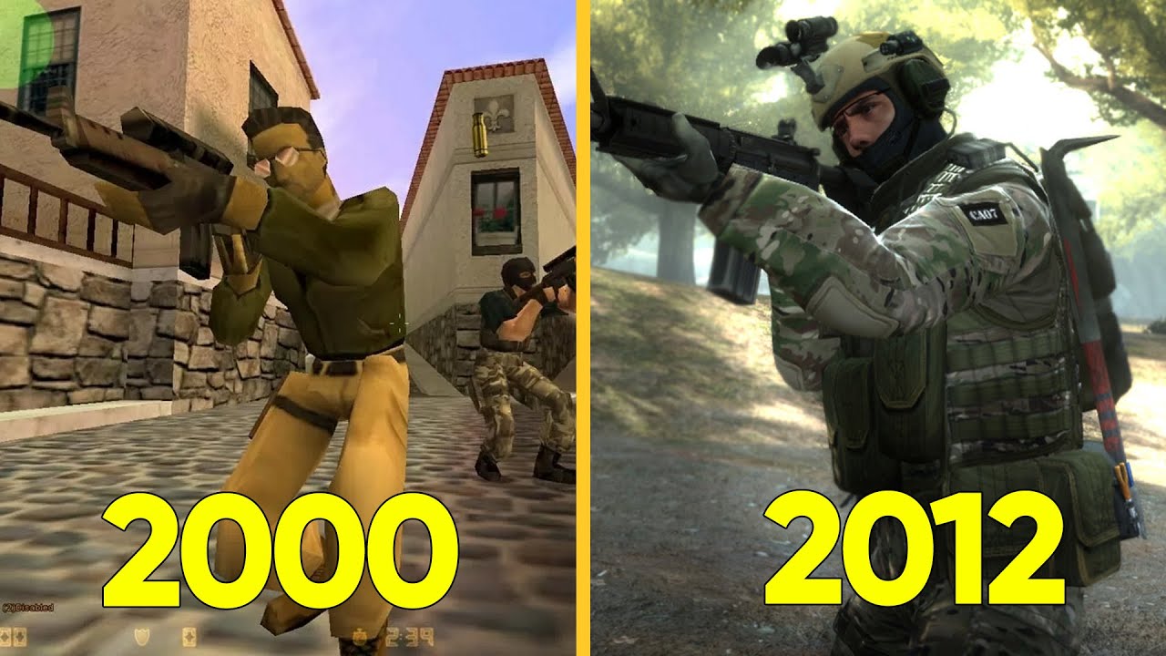 Evolution of Counter-Strike Games (2000 - 2012) - YouTube