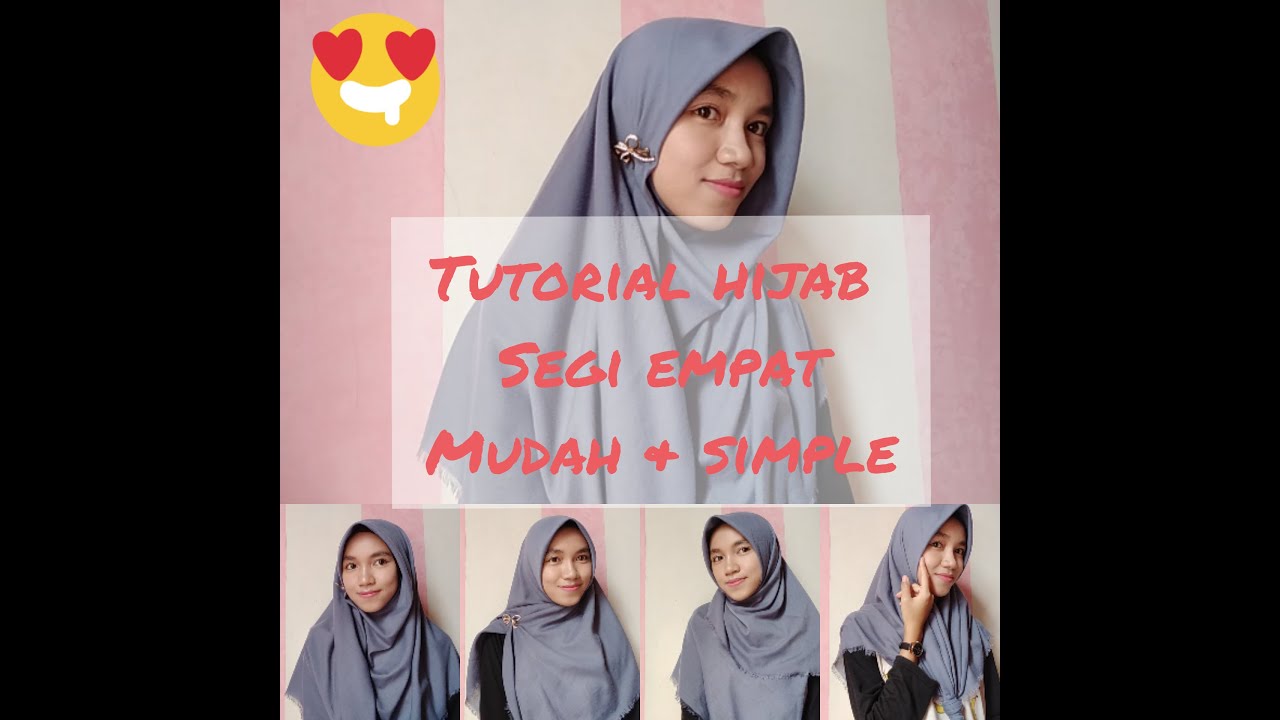 TUTORIAL HIJAB SEGI EMPAT MUDAH DAN SIMPEL ''5 STYLE'' - YouTube