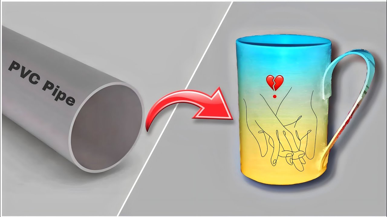 Making coffee cup ideas with pvc pipe | how to make Mug 🤫 - YouTube