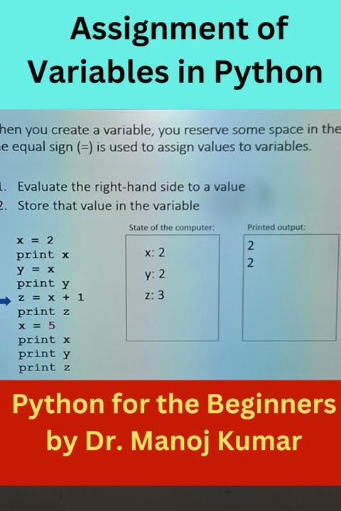 How Variable Is Assigned Value In Python Pythonprogramming Pythontutorial Sbteexam