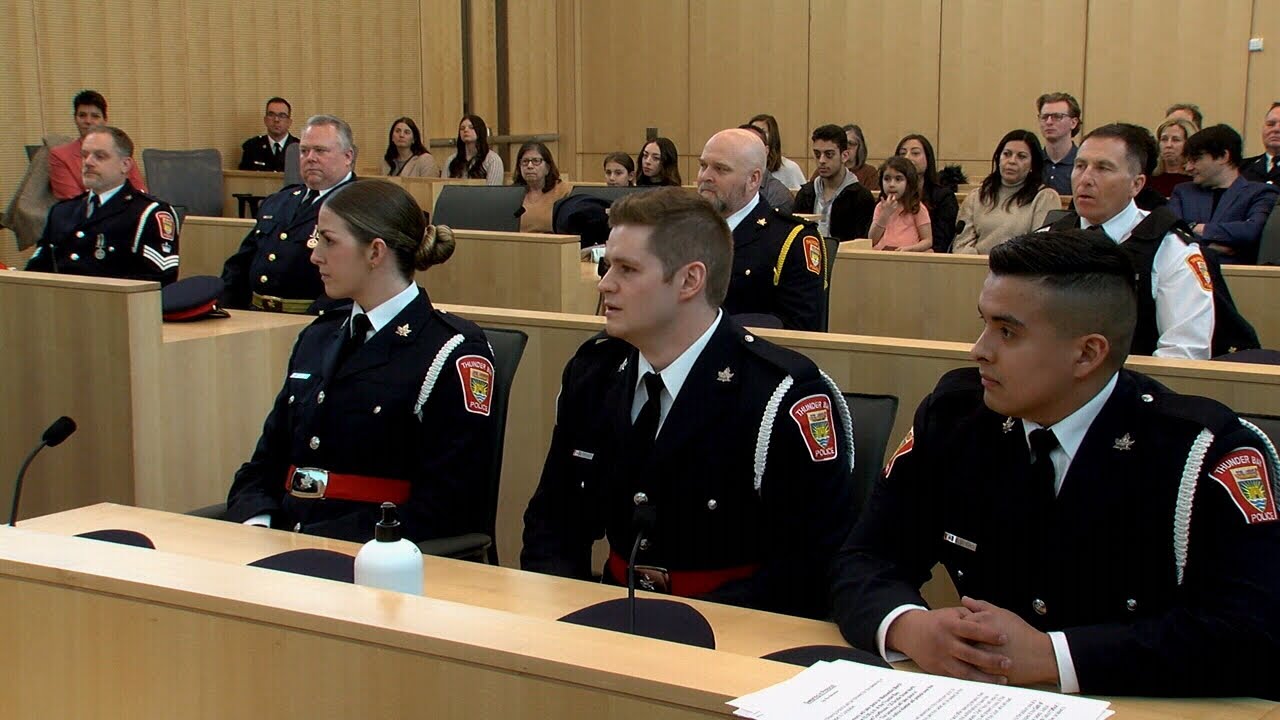 Thunder Bay Police Service adds three new constables - YouTube