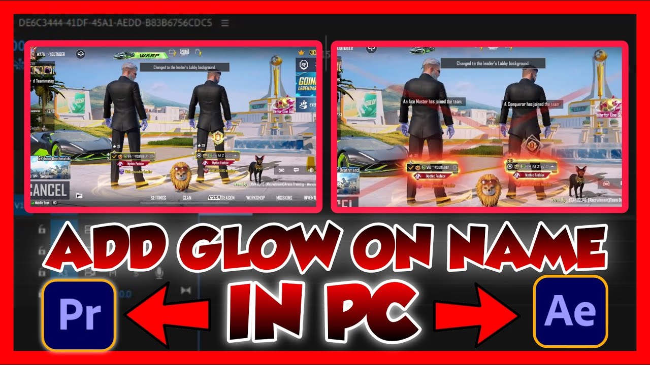 How to create SABER GLOW EFFECT for your PUBG😱 / in Premier Pro Tutorial - YouTube