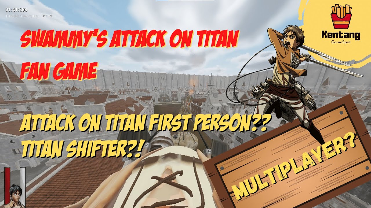 Game Attack on Titan Ini FIRST PERSON?!?! Introducing: Swammy's Attack ...