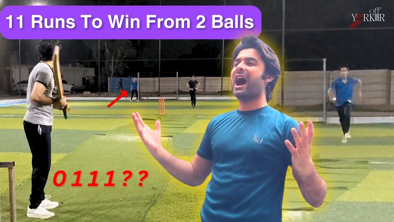 LAST OVER!! 14 REQUIRED 😱 INTENSE MATCH - Off Yorker - YouTube