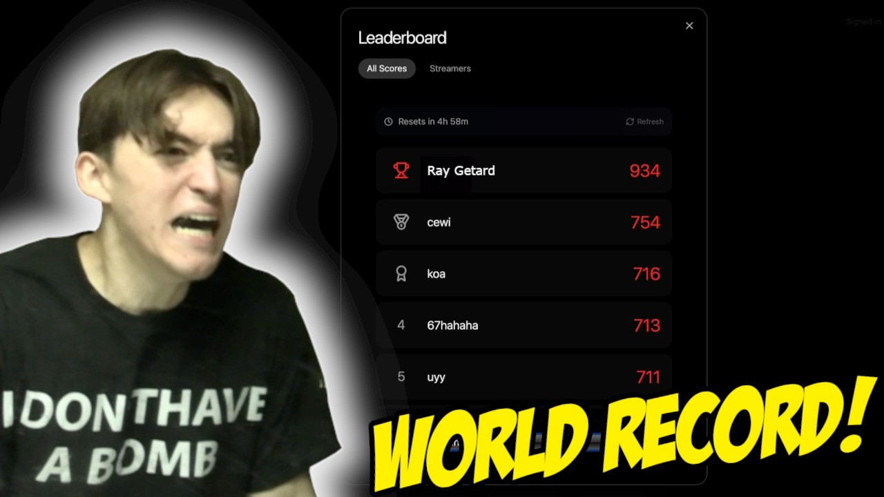 How I Got The 67 Speed Challenge World Record. - YouTube