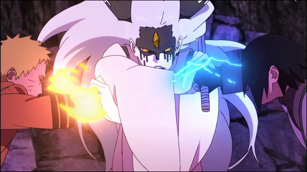 Naruto And Sasuke Vs. Momoshiki Final Form, Momoshiki puts the Karma ...