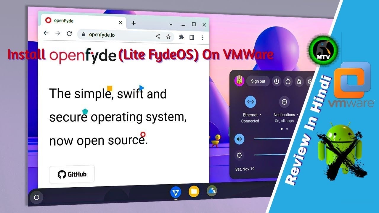 How to install openFyde OS in VMware Lite FydeOS Good For PC or Not? Full Review 2023 HINDI ...