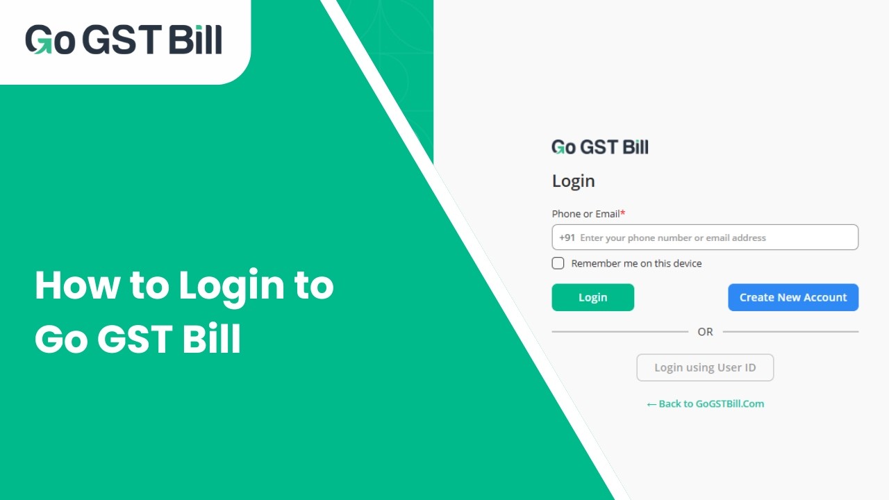 How to Login to Go GST Bill | 3 Easy Login Methods | Step By Step | # ...