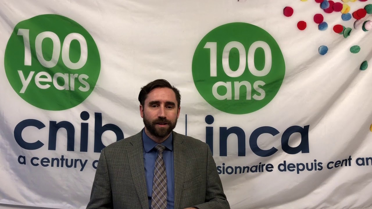 David Demers from CNIB tell us his inspiring story - YouTube